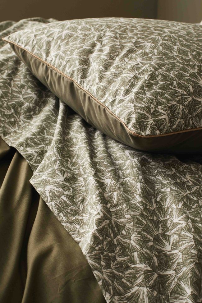 Drap de lit en percale de coton OSMOSE - Mon Bercail