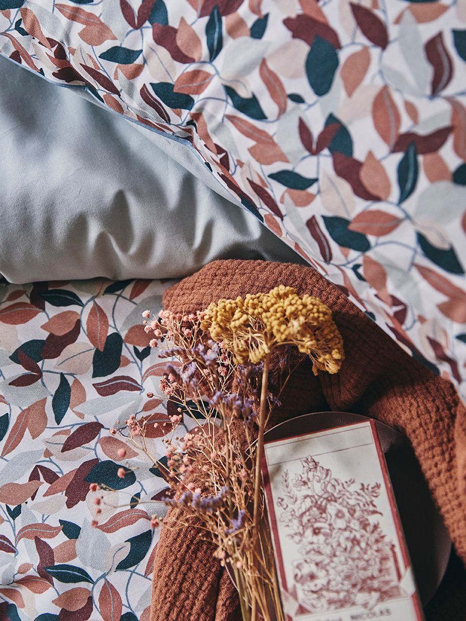 Drap de lit en percale de coton MURMURE - Mon Bercail